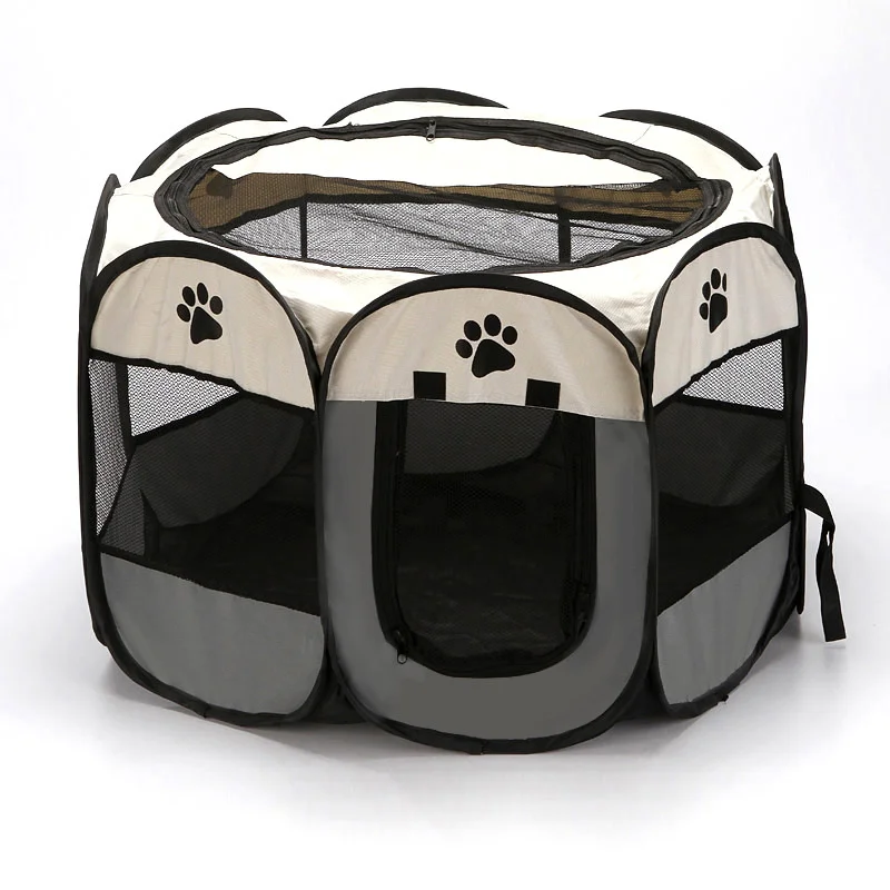 Large Size Portable Foldable Pet Play Octagonal Cage Waterproof Cat And ...
