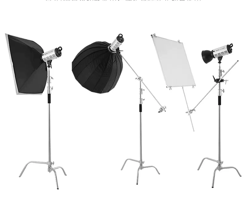 Adjustable Heavy Duty C-Stand for Photography & Video