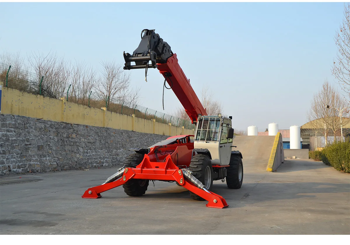 Hydraulic Telehandler Boom Forklift 4x4 3ton 4ton 5ton Telescopic ...