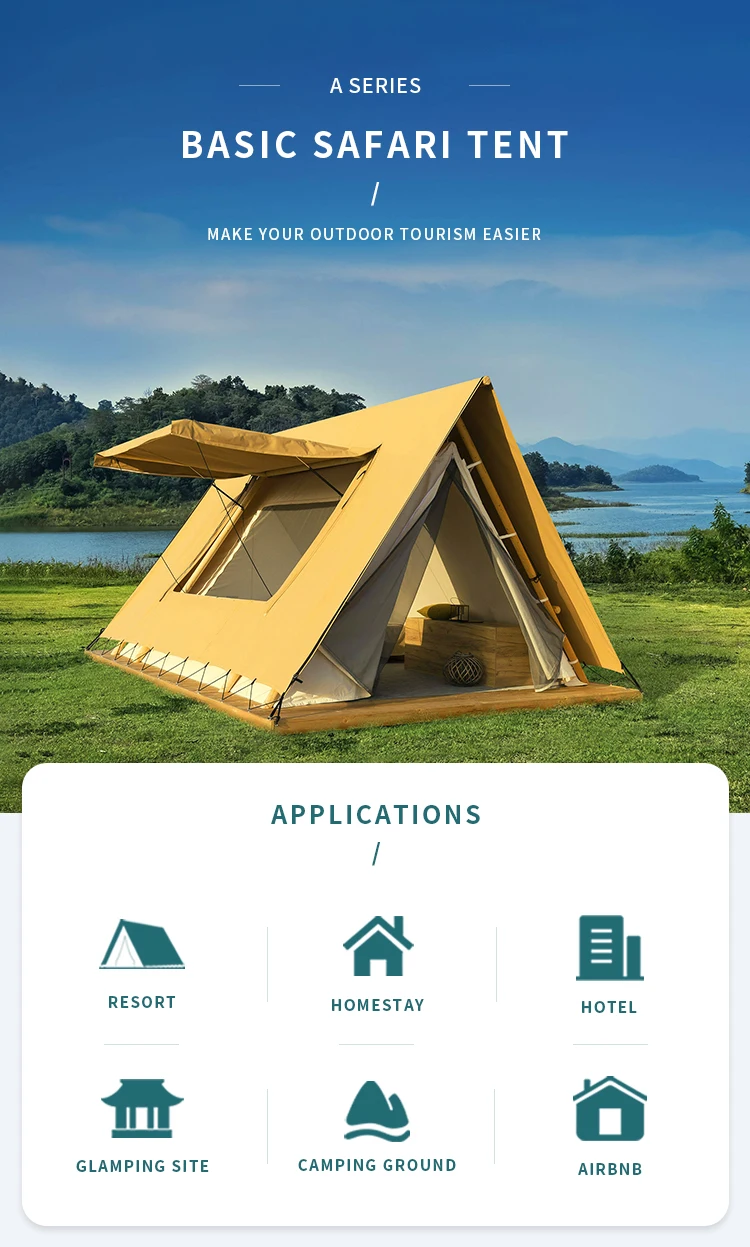 Luxury Experience African Outdoor Tent Pvc Waterproof Triangle Safari ...