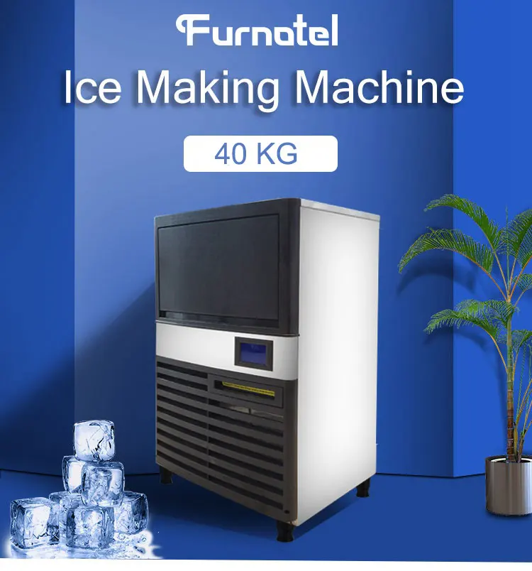 FURNOTEL Ice Maker - High Productivity 36KG Ice Cube Machine