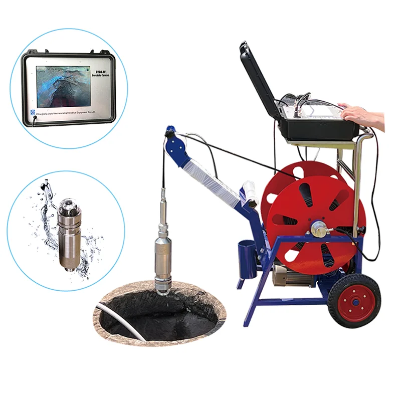 12-Inch Rotating Borehole Inspection Camera Underground Water Well ...