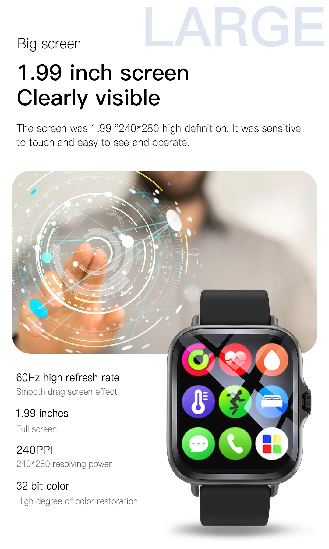 Kingstar Fashion Smart Watch Inteligente Heart Rate Blood Pressure ...