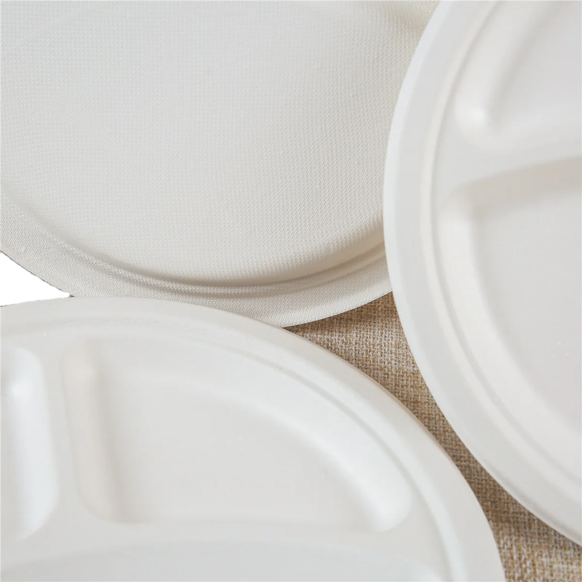 Compostable Disposable Round Degradable Sugarcane Bagasse Paper Plate ...