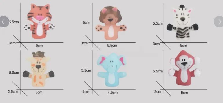 Alibaba.com: 5 Pcs Animal Finger Puppet, Bath Finger Puppet Toys, Party ...