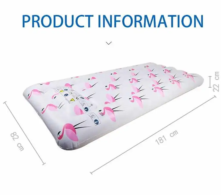 Rectangle Flamingo Swim Pool Floating Hammock Lounger Inflatable Raft ...