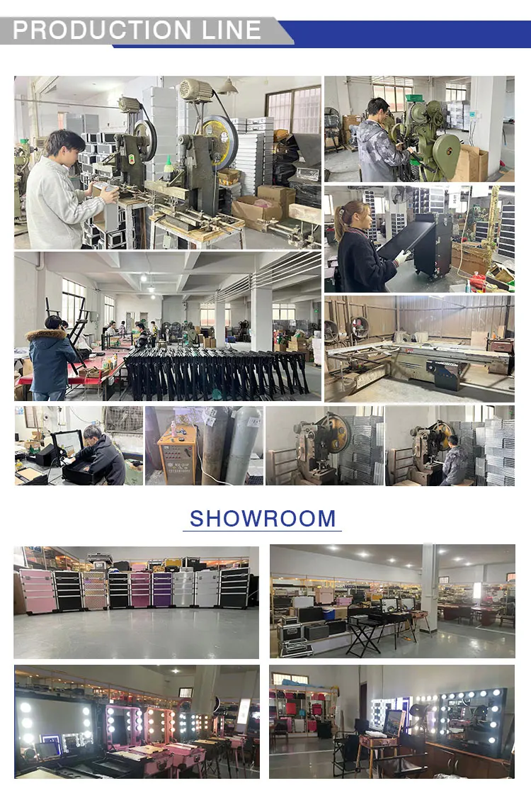 Rolling Manicure Nail Table with with 3 Drawers for Professional Nail ...