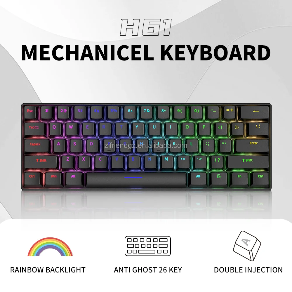 Gaming Keyboard OEM - ZIFRIEND 60 Percent Mecanical Keyboard