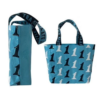 Small Laminated Boat Shape Bag Promotional Tote Pp Woven Different ...