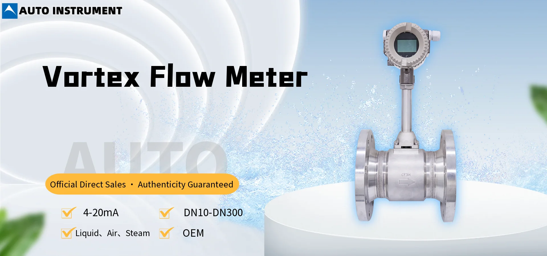 LUGB 4-20ma Steam Gas 2inch 3Inch Vortex Flow Meter Water Alcohol Liquid Flowmeters 50NB 80NB ...