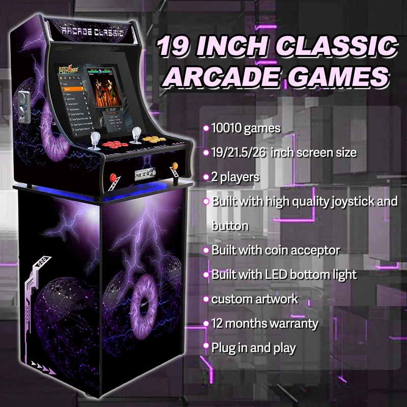 New Retro Arcade Machine - Space-Saving Video Game Cabinet