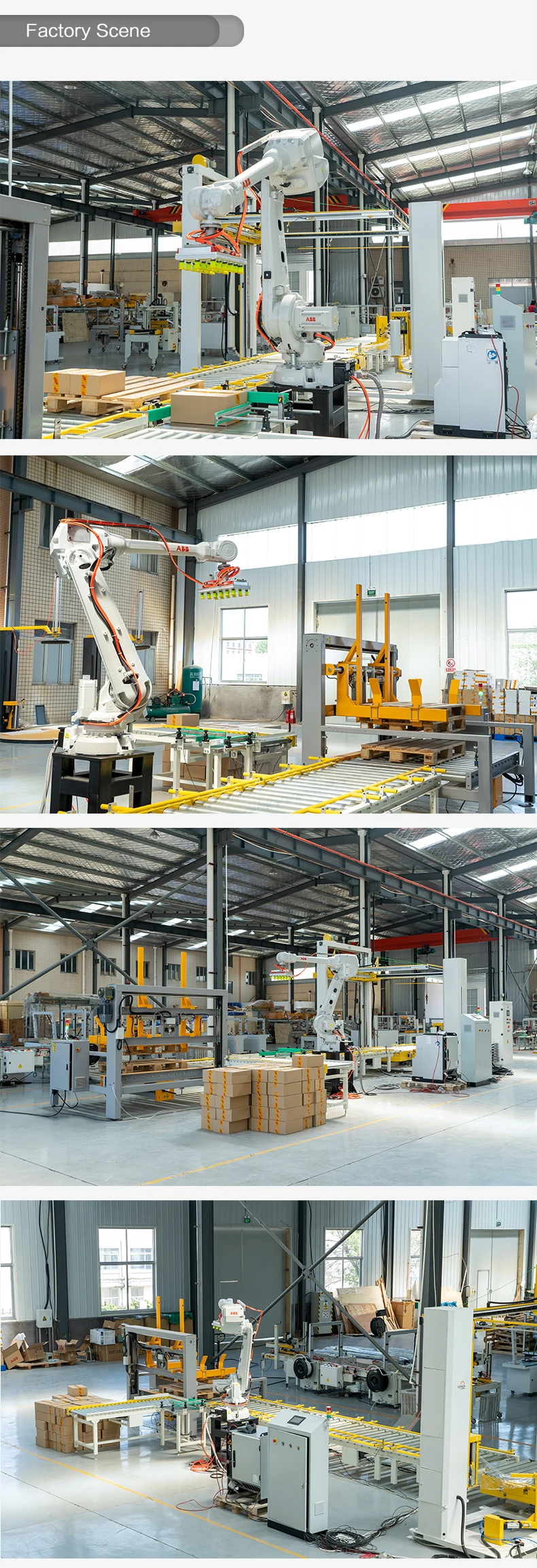 Robot Palletizer for Cartons Palletizing Robotic Palletizing System ABB ...