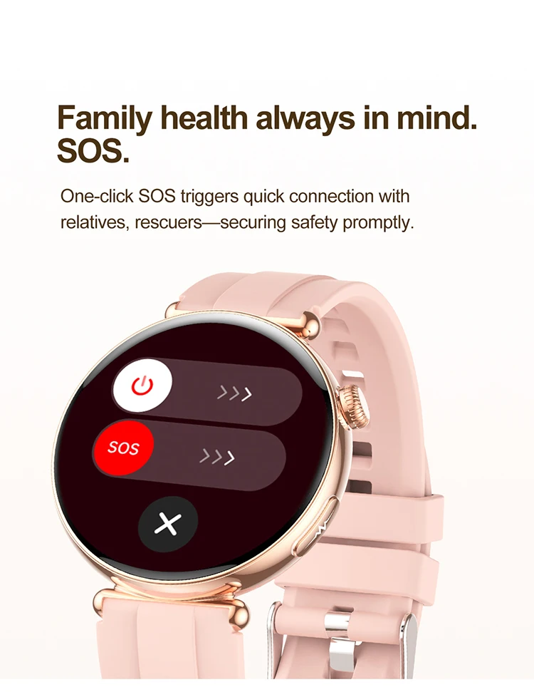 2025 New ET491 Amoled Smart Watch ECG Female Health Monitoring Body ...
