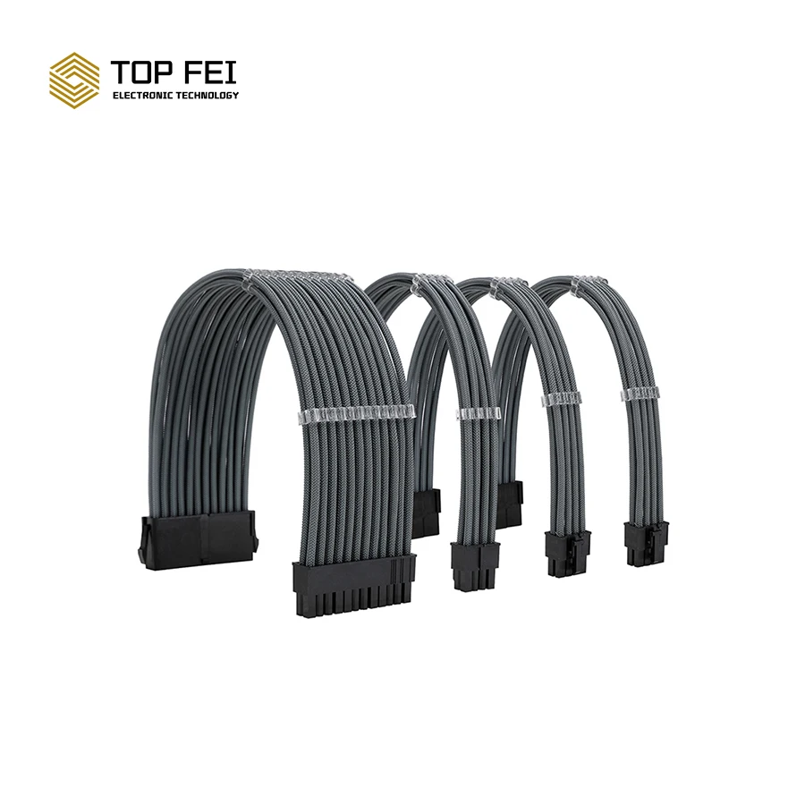 High-density Weave 18awg Power Supply Cable Kit 30cm Mod Sleeve ...
