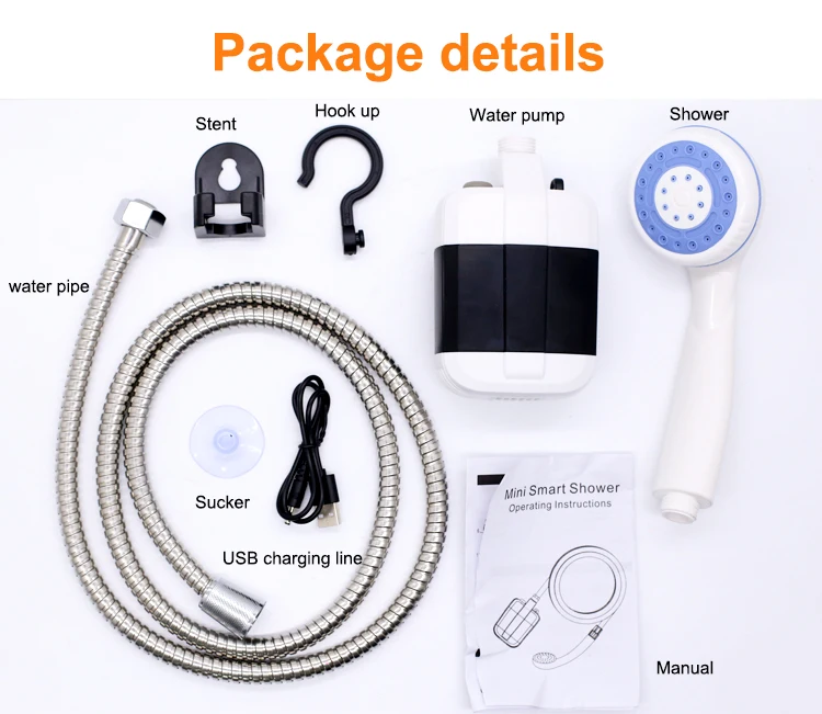 High Quality Outdoor Shower Portable Rechargeable Camping Shower With ...