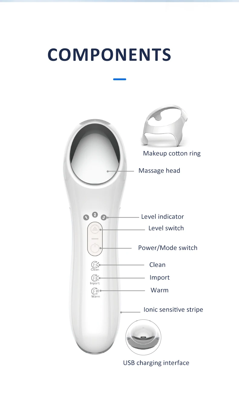 Rechargeable Microcurrent Facial Machine for Skin Tightening ...