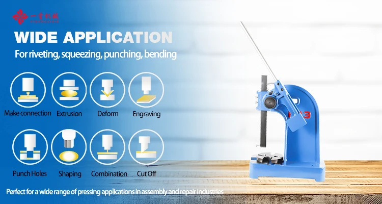 Easy To Maintain 3 Ton Ratcheted Small Manual Arbor Press With Hand ...