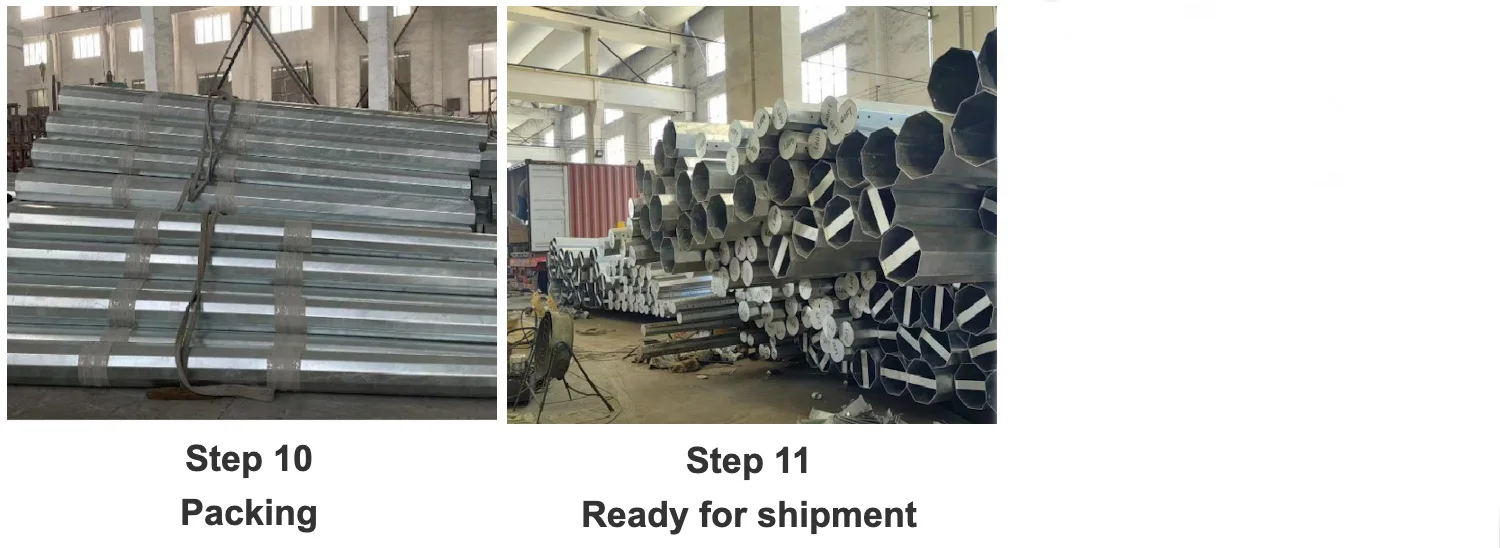 30ft 35ft 40ft Hot Dip Galvanized Power Distribution Pole Price ...