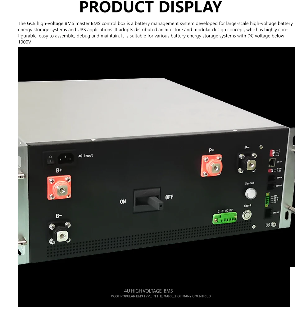 GCE 80S 256V 160A HV BMS - Reliable Energy Storage Solutions