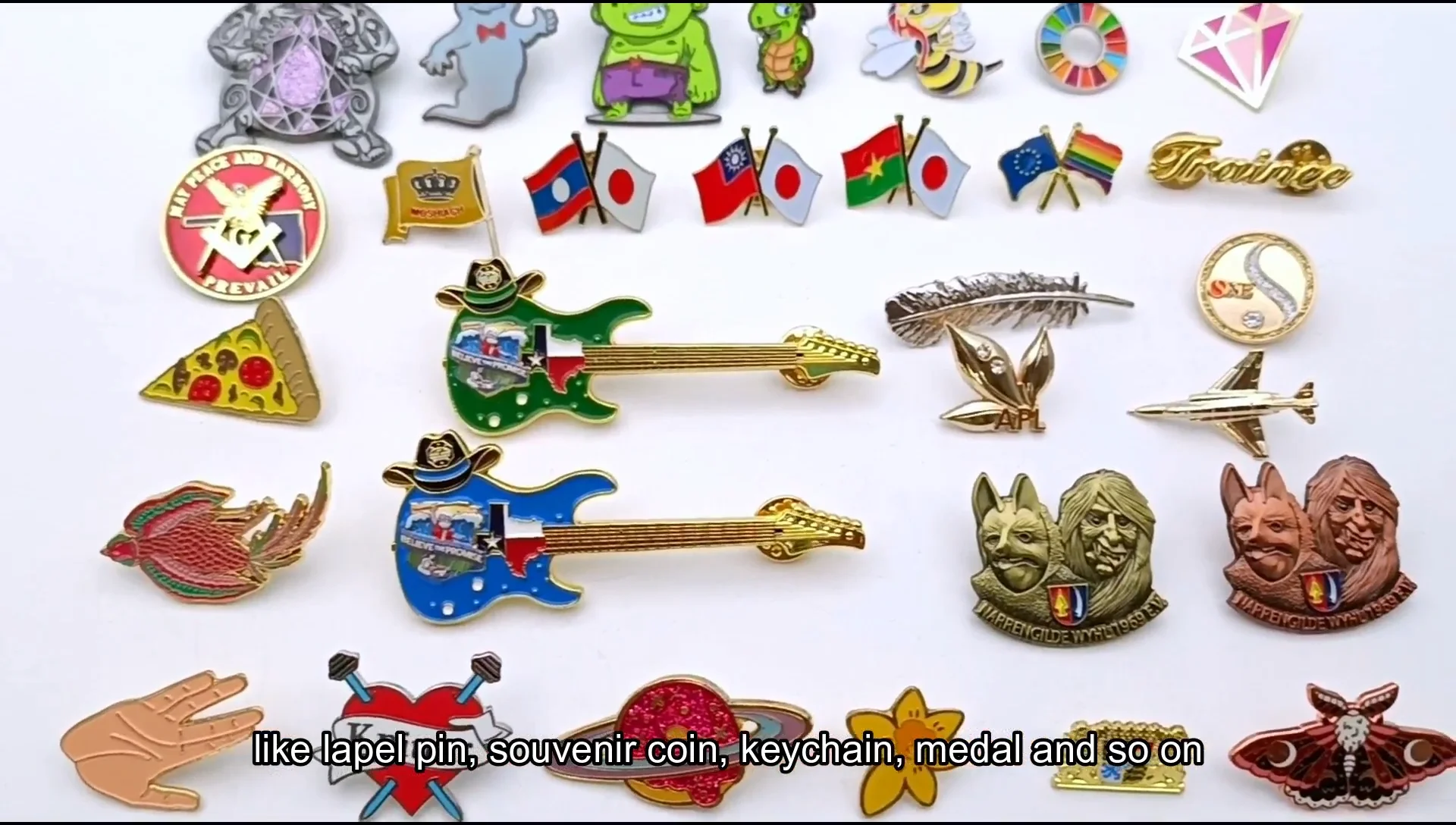 3d Aircraft Commander Wing Airline Pilot Custom Kuwait Collar Pins ...