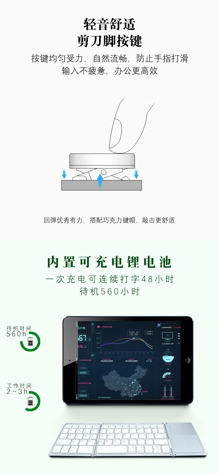 2023 Type C Shortcut Mini Wireless Portable Bluetooth Folding Foldable ...