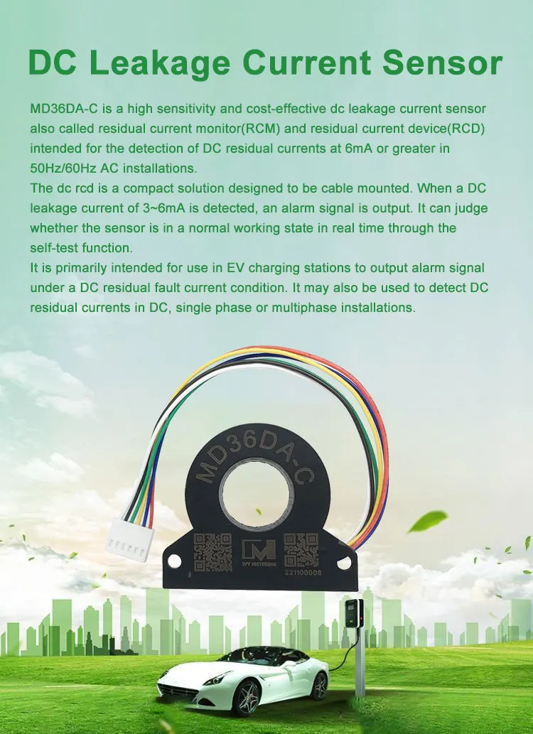 Type B Rcd Ct Type Dc Earth Leakage Sensor With Open Collector Output ...