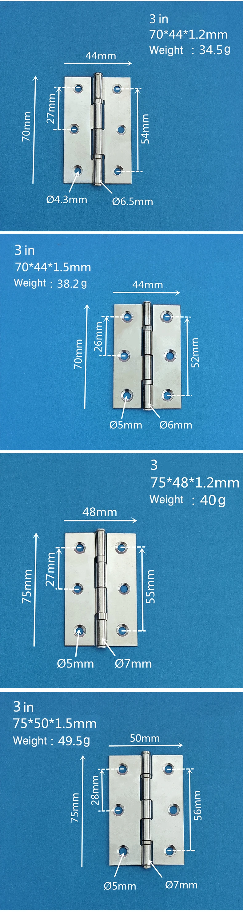 Butt Hinge 2BB Bearing Stainless Steel Door Hinge| Alibaba.com