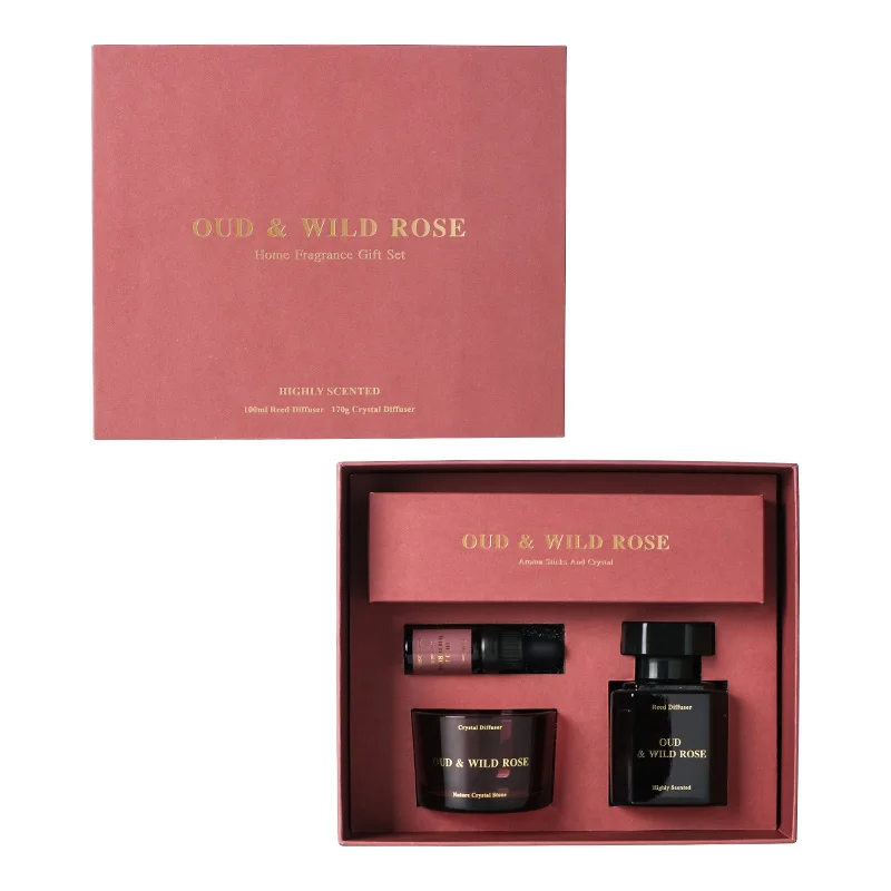 Limited Edition Oud & Wild Rose Reed Diffuser Gift Set