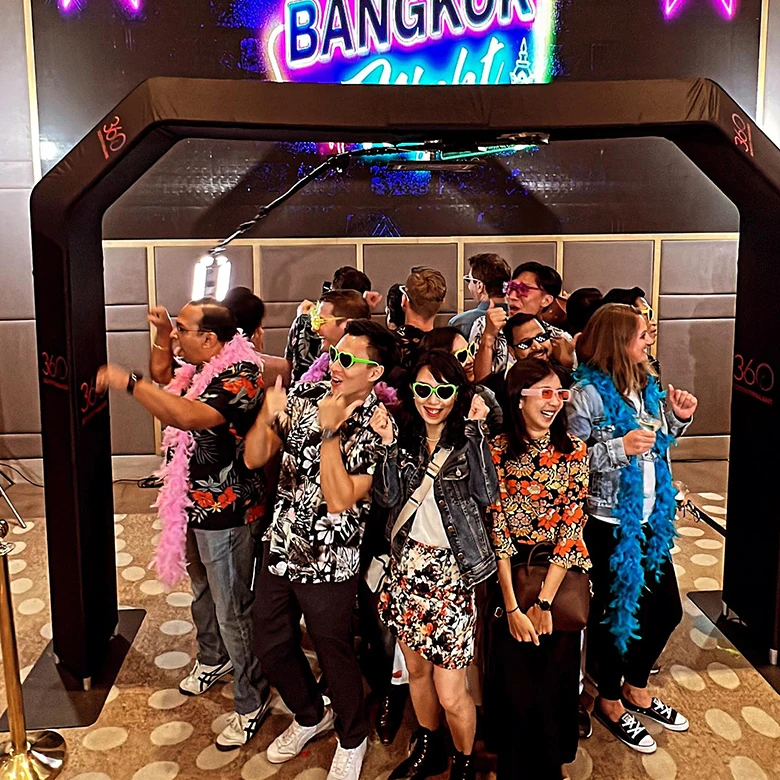 Overhead Spinner Video 360 Photo Booth - Customizable Fun