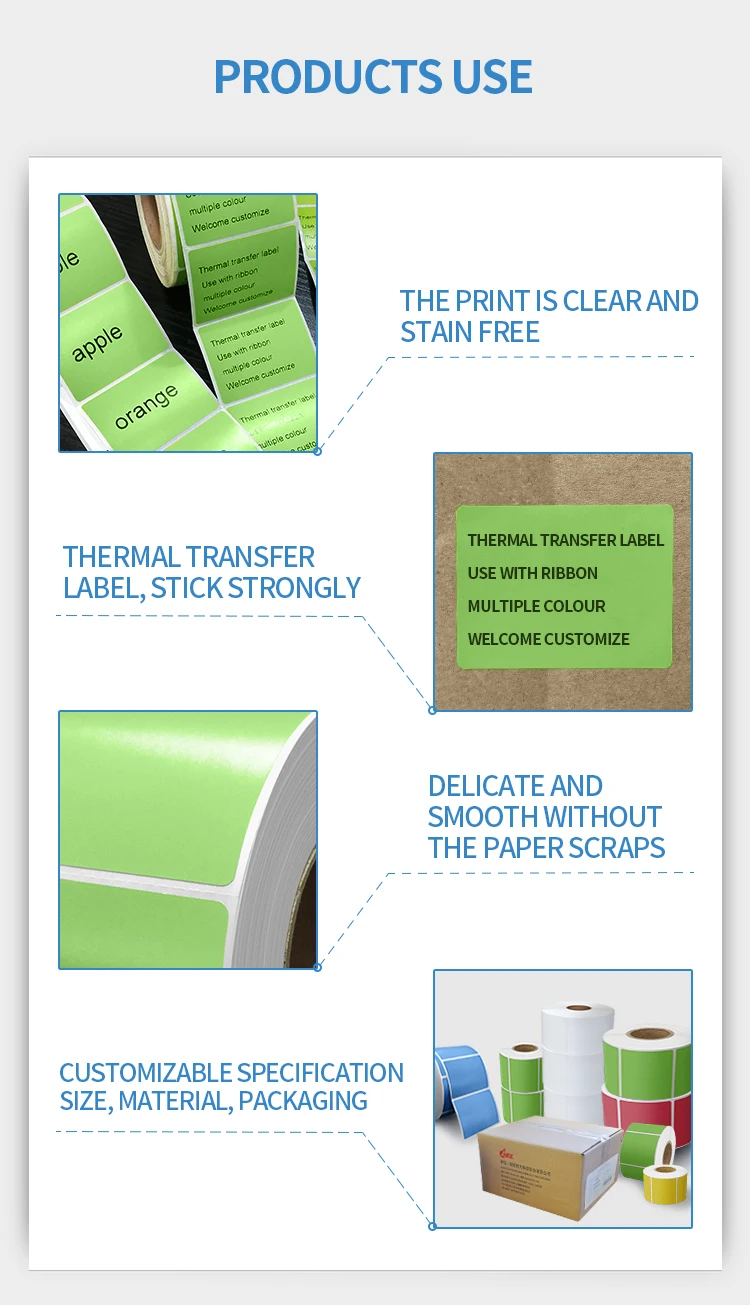 Blank Three Anti-thermal Label Paper Sticker Printing Sticker Roll Tag ...
