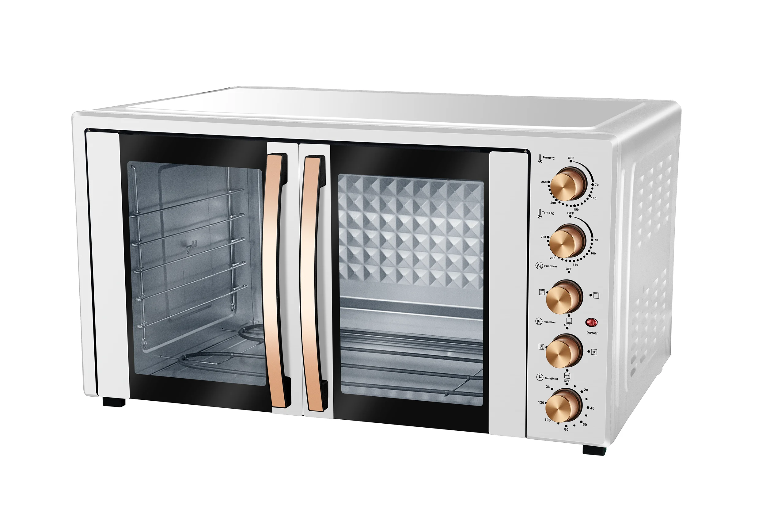High Quality Double Glass Door Toaster Oven with Convection