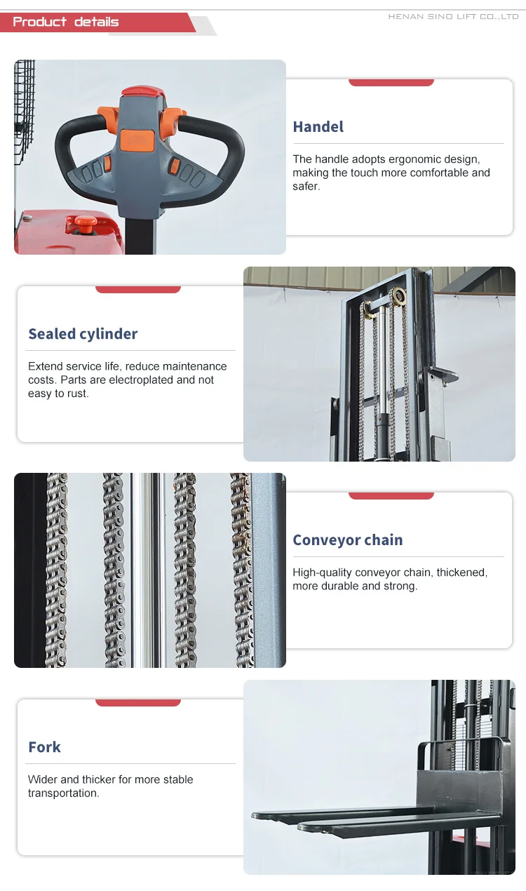 High Quality 1000kg 1500kg Long Fork Lifting Forklift Pallet Truck ...