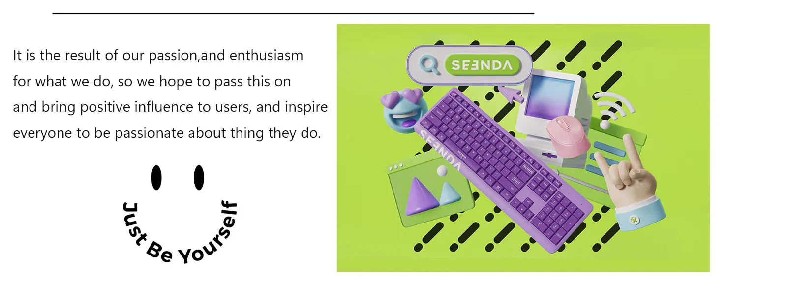 Seenda Ultra Slim Keyboards And Mice Set For Computer Laptop Pc Notebook Home Office 24g 