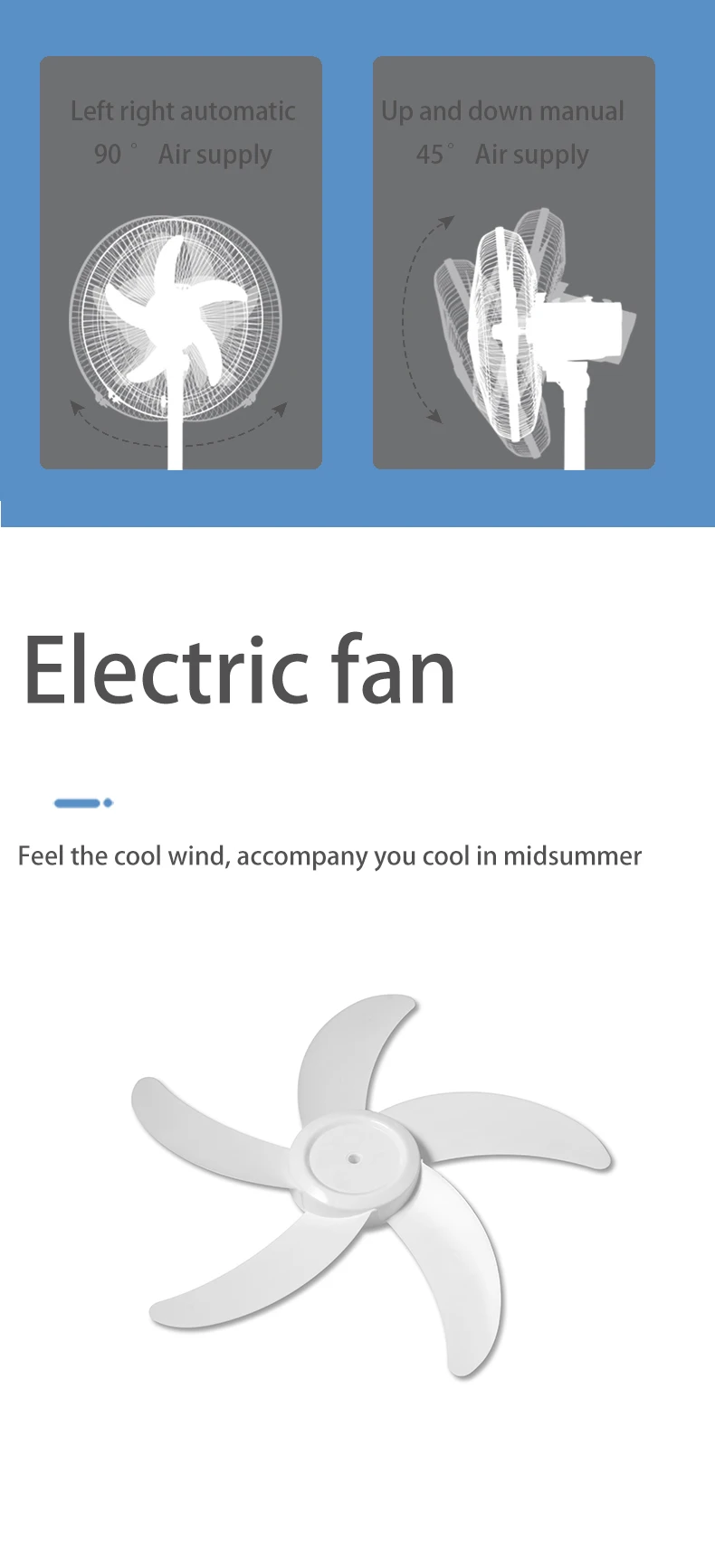 Plastic Five Blades Dcmotor Air Circulator Conditioner Room Floor Stand ...