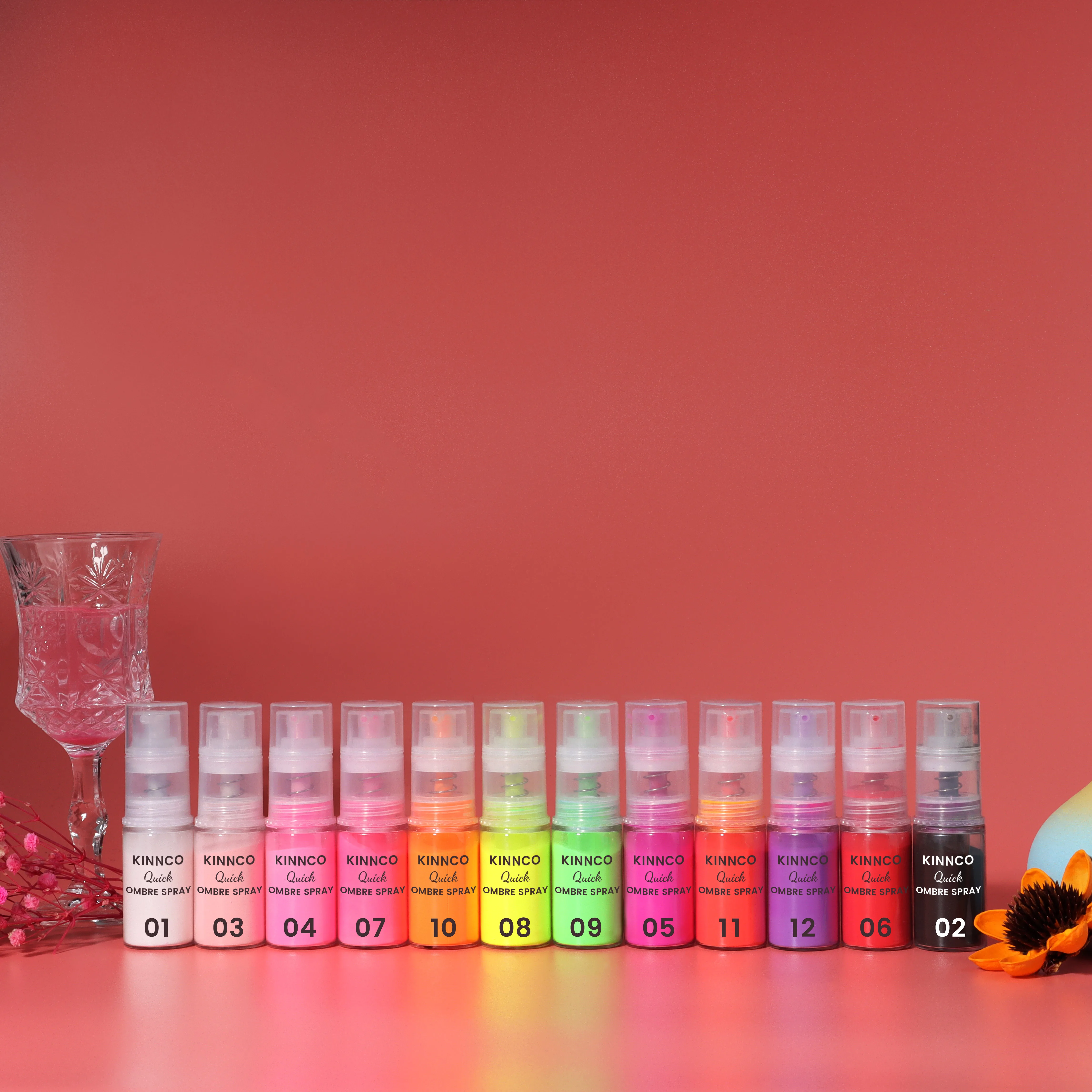 Kinnco Ombre Spray Powder For Nail Product 10g 12colors New Design New ...