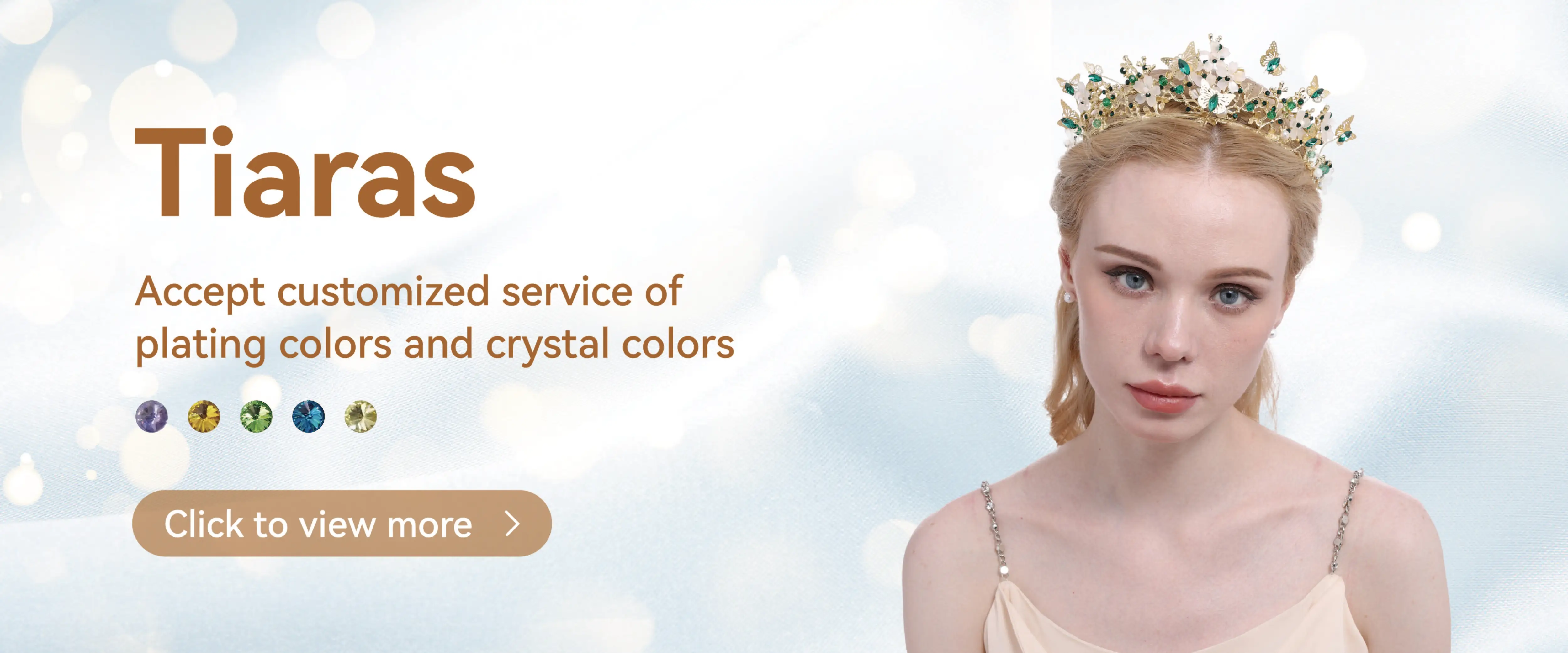 New Design Handmade Tiaras Crystal Crowns Wedding Tiara Bridal Crown ...