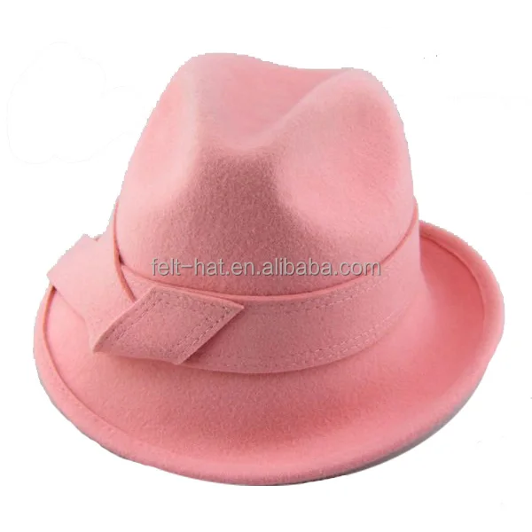 100% Australian Wool Felt Slanted Ladies Fedora - Buy Slanted Ladies ...