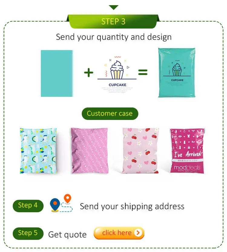 Customized Gradient Design Poly Mailers for Efficient Mailing