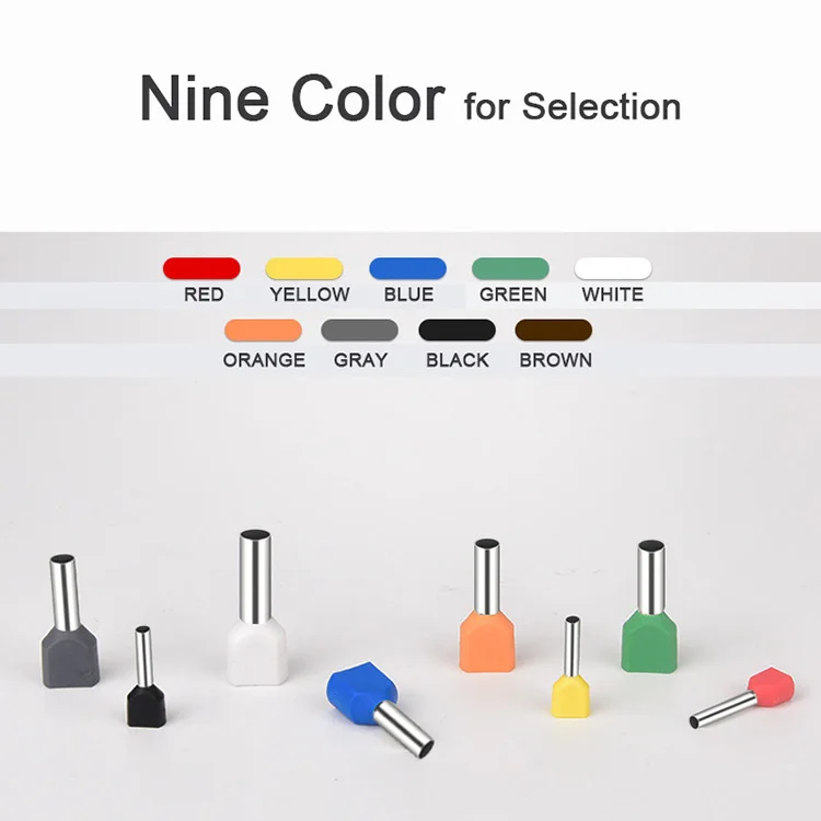 Te Type Double Tube Type Electrical Pre-insulated Cord End Terminal For ...