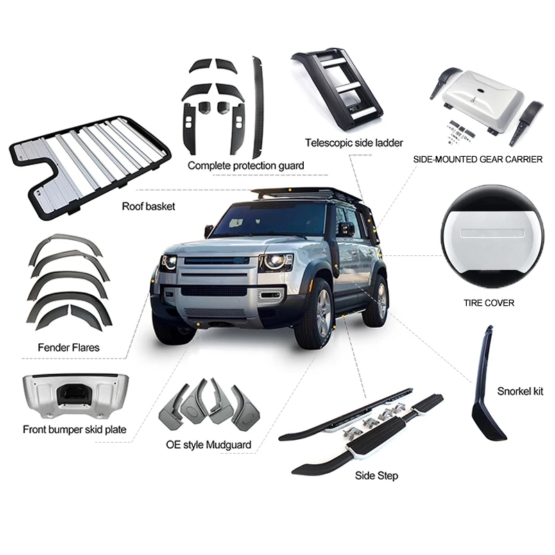 Complete Auto Parts Side Step Mudguard for Land Rover Defender