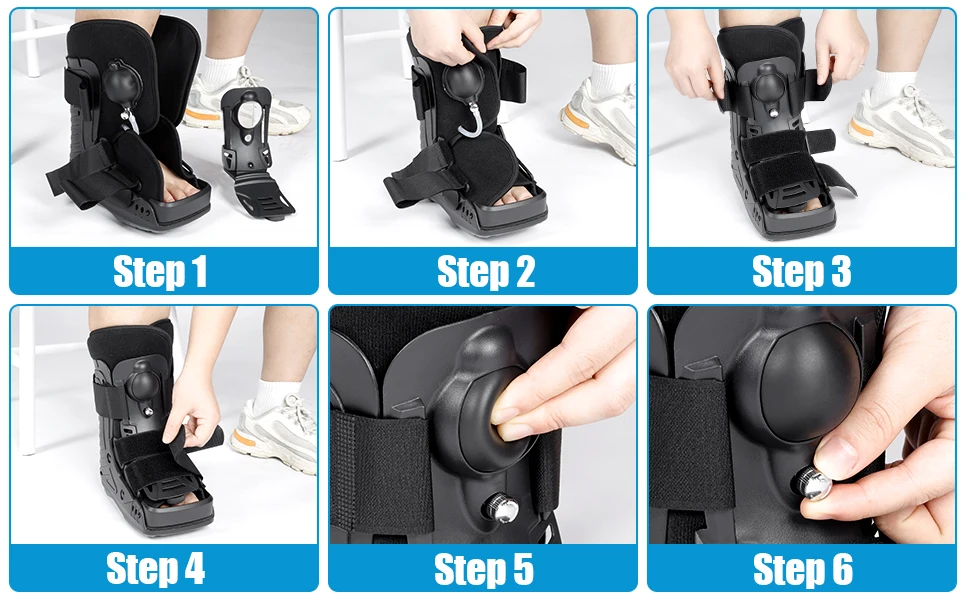 Aircast Walking Boot Double Balloon Ankle Protector Fracture Fixation ...