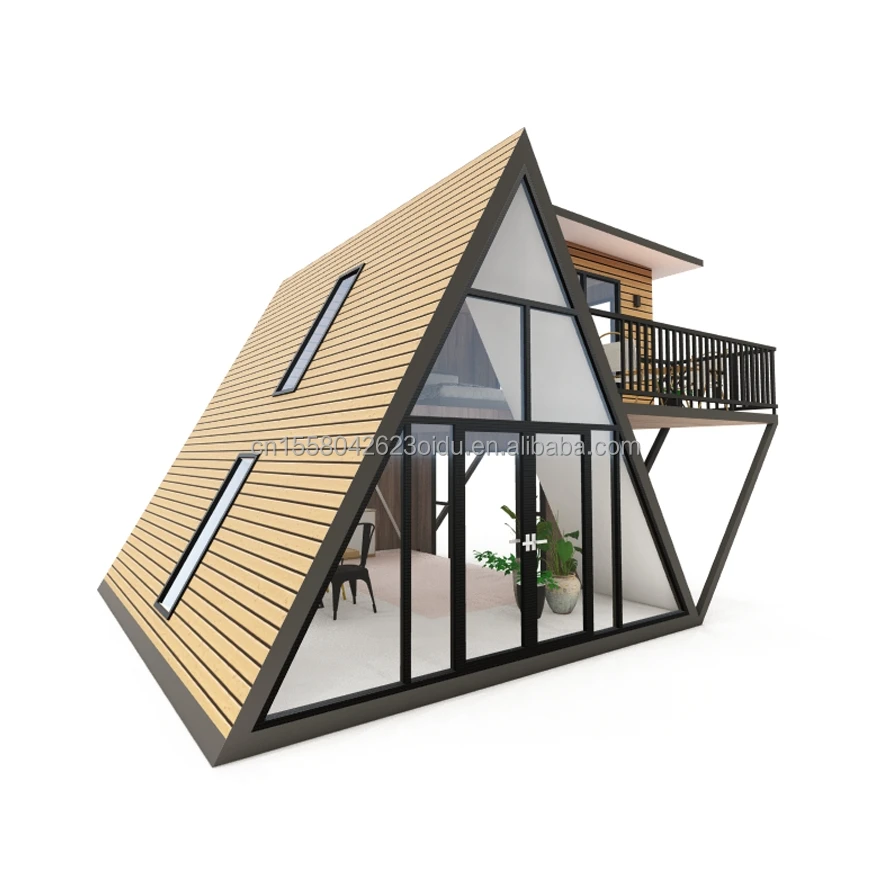 Triangle Shape Structure Prefab Container House - Two Bedroom