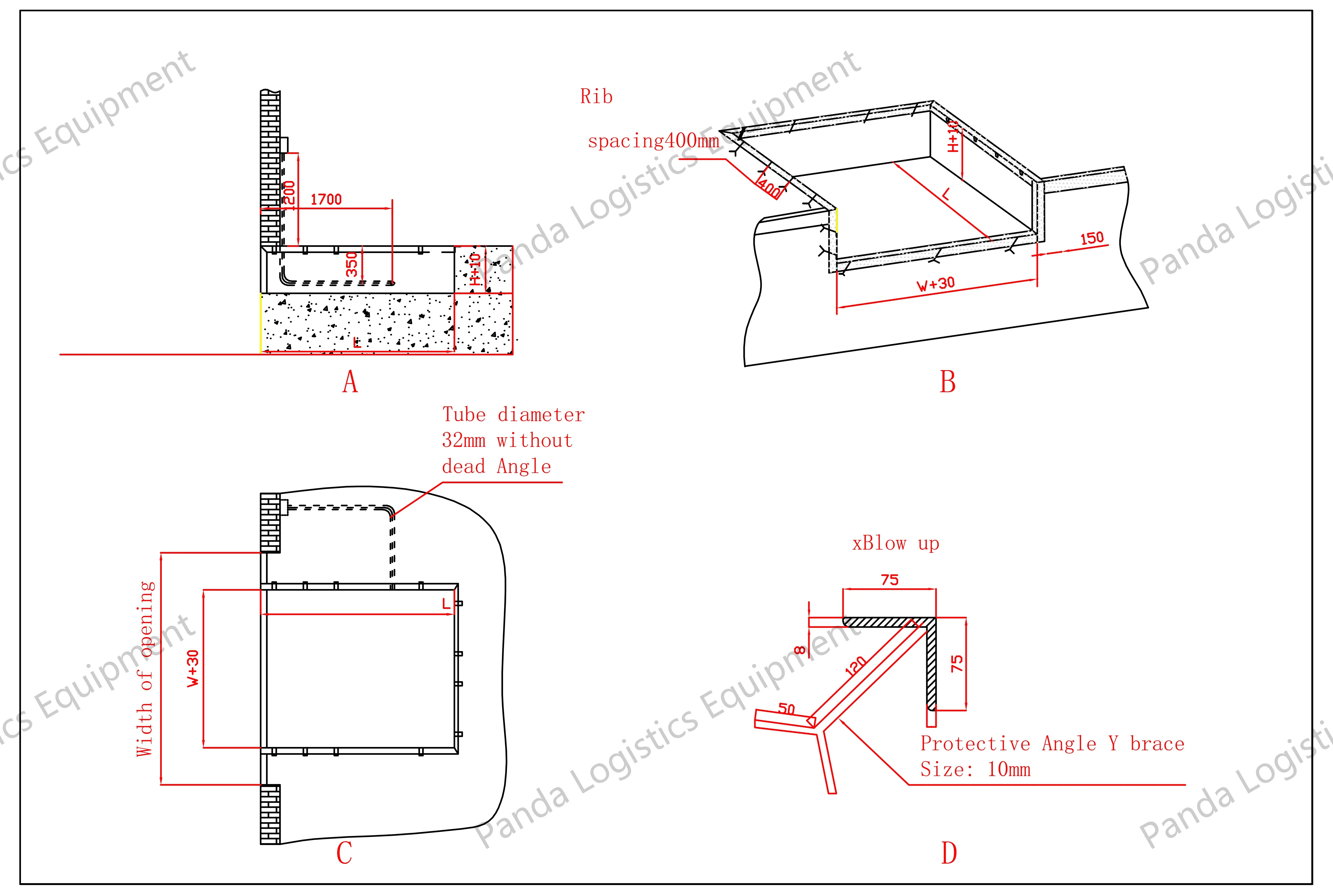Industrial 6ton Mechanical Dock Leveler Loading Dock Ramp Hydraulic ...