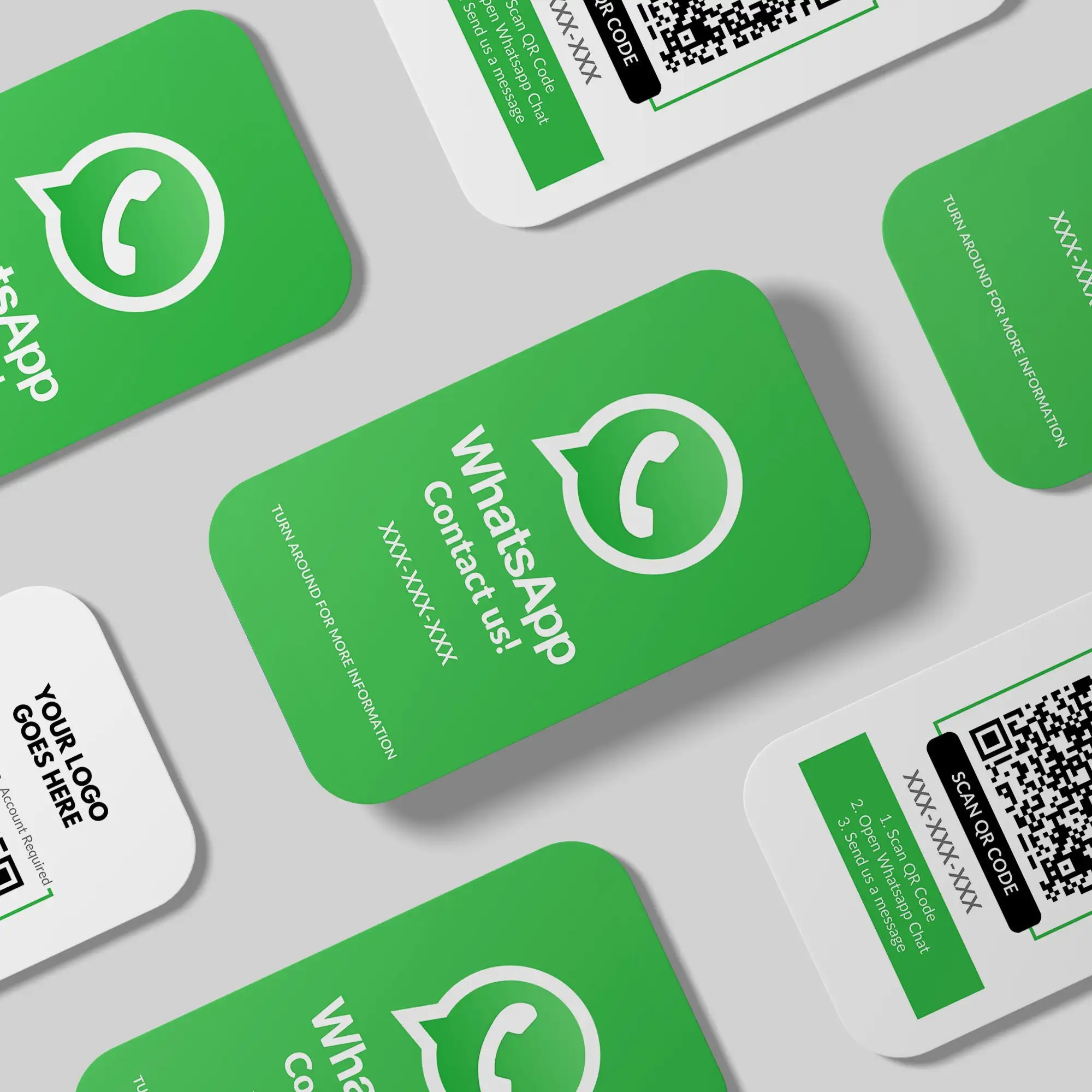 Whatsapp Business Card Simple Personalized With Your Own Qr Code ...