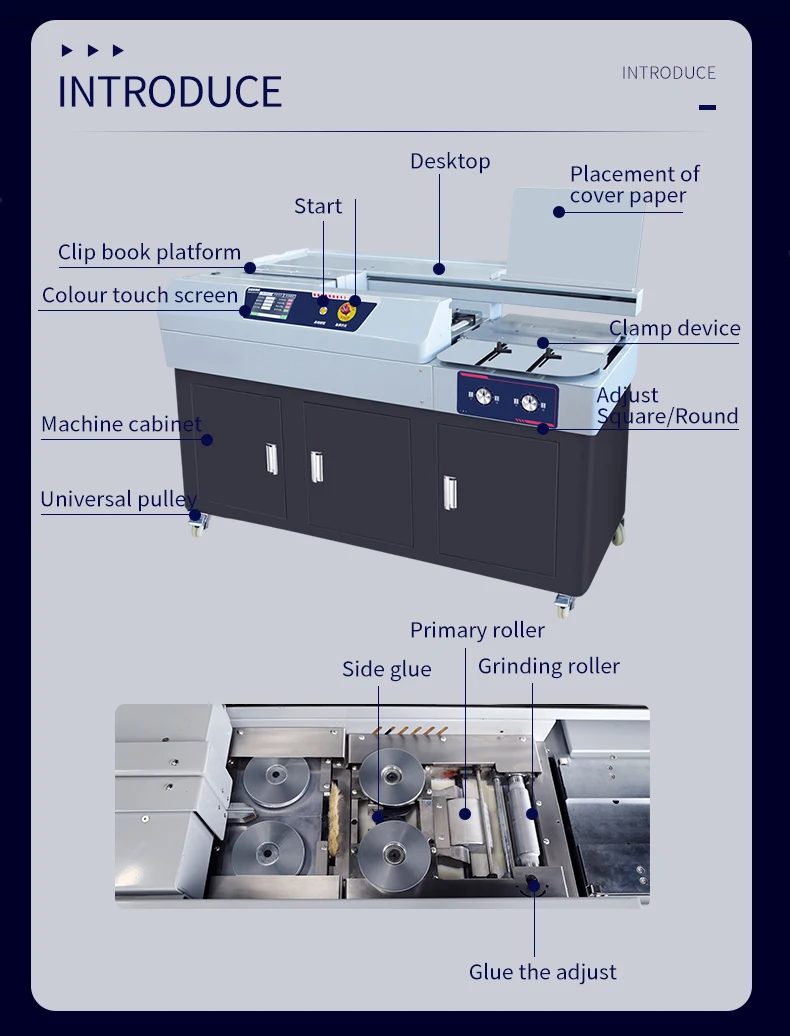 M6 A3 Size Automatic Perfect Glue Binder Hot Melt Adhesive Book Glue Binding Machine| Alibaba.com
