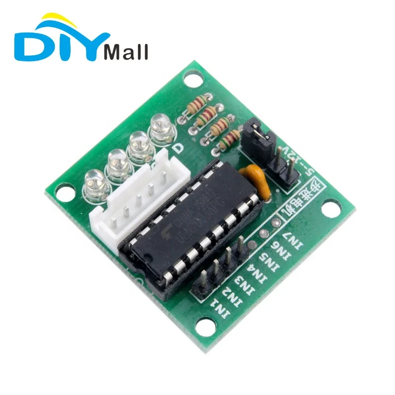 5 Wires 4 Phases Uln2003 Stepper Motor Driver Board Module With Led ...