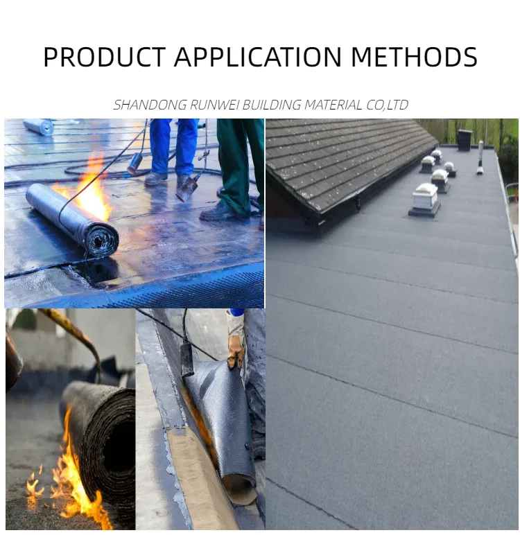 RUN WEI Torch Roof Waterproofing Membrane Modern Rolls SBS Bitumen ...