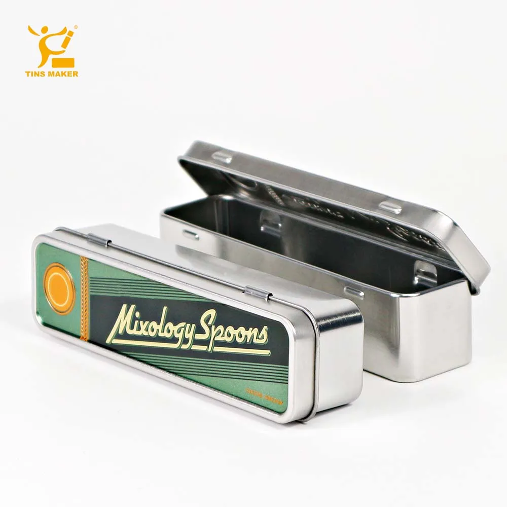 Tinsmaker Tin Box Rectangular Tin Can Custom Metal Can With Roll Edge ...
