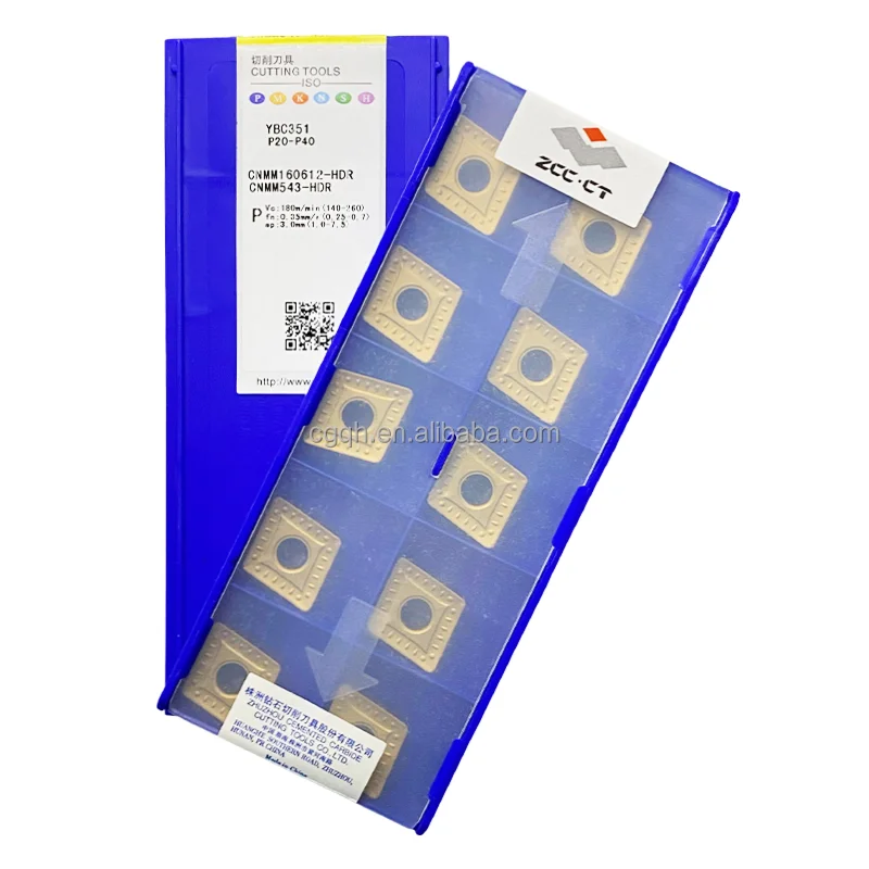 Zcc Cnmm Ybc351 Cnmm160612-hdr Carbide Inserts Cnc Turning Tool Lathe ...