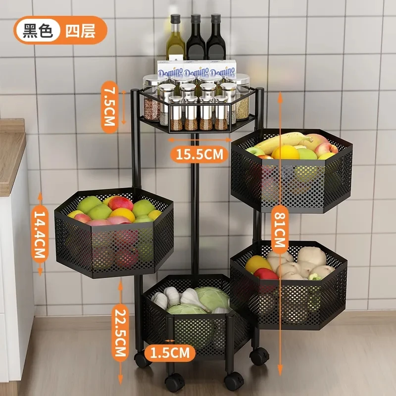 Most Popular Cylindrical Rotating Food and Vegetable Storage Rack With ...